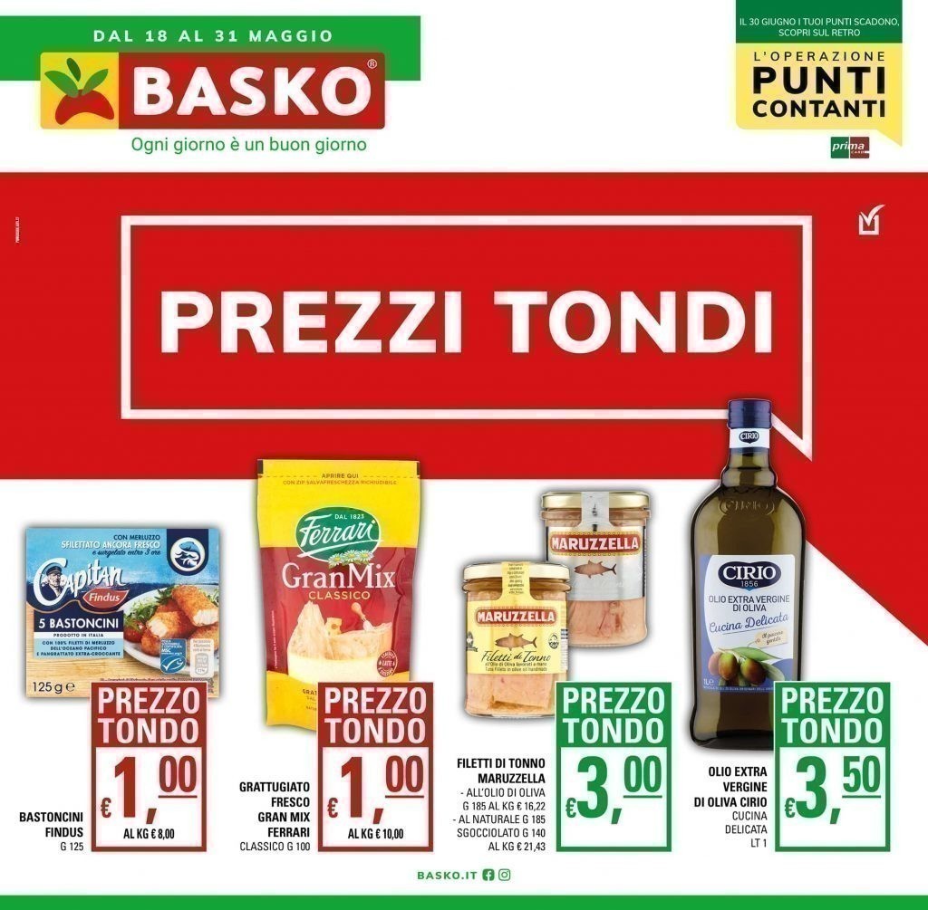 Volantino Prezzi Tondi - Basko