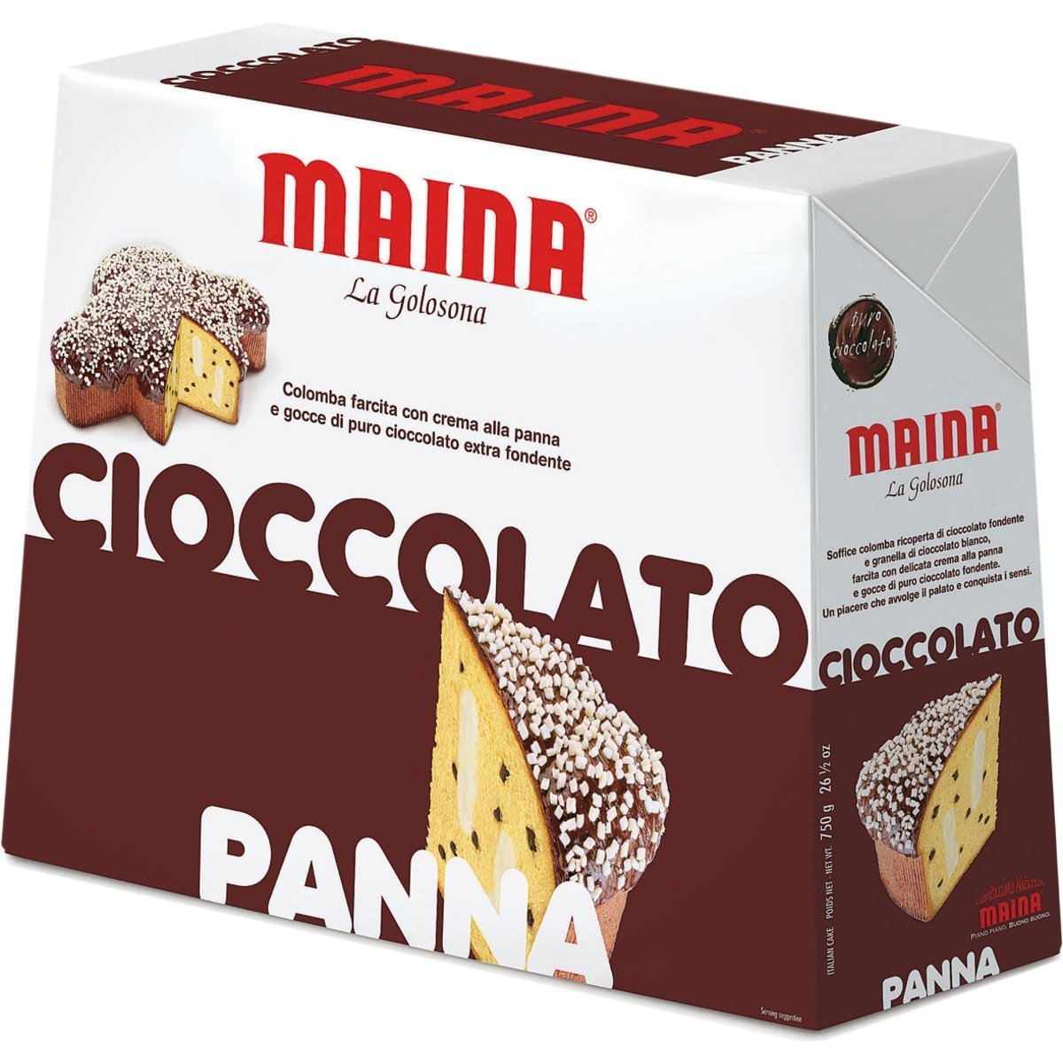MAINA Colomba La Golosona con cioccolato e panna KG 0,7500 - Basko