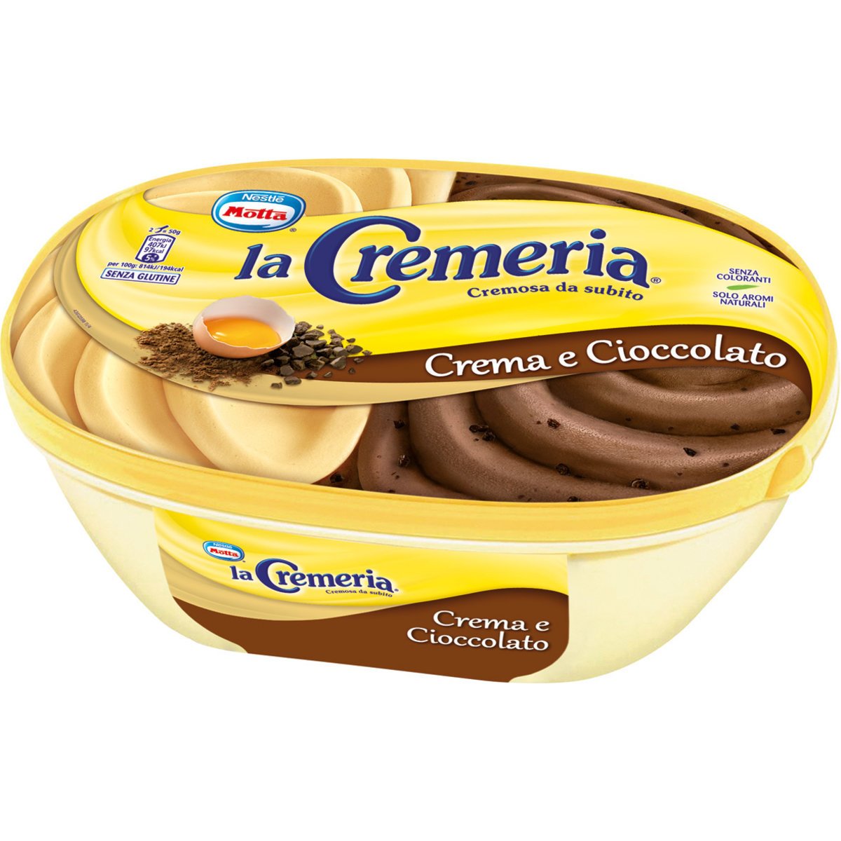 LA CREMERIA MOTTA Gelato crema e cioccolato 500 GR - Basko