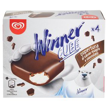 ALGIDA Winner Cube 220 GR 4 pezzi. - Basko