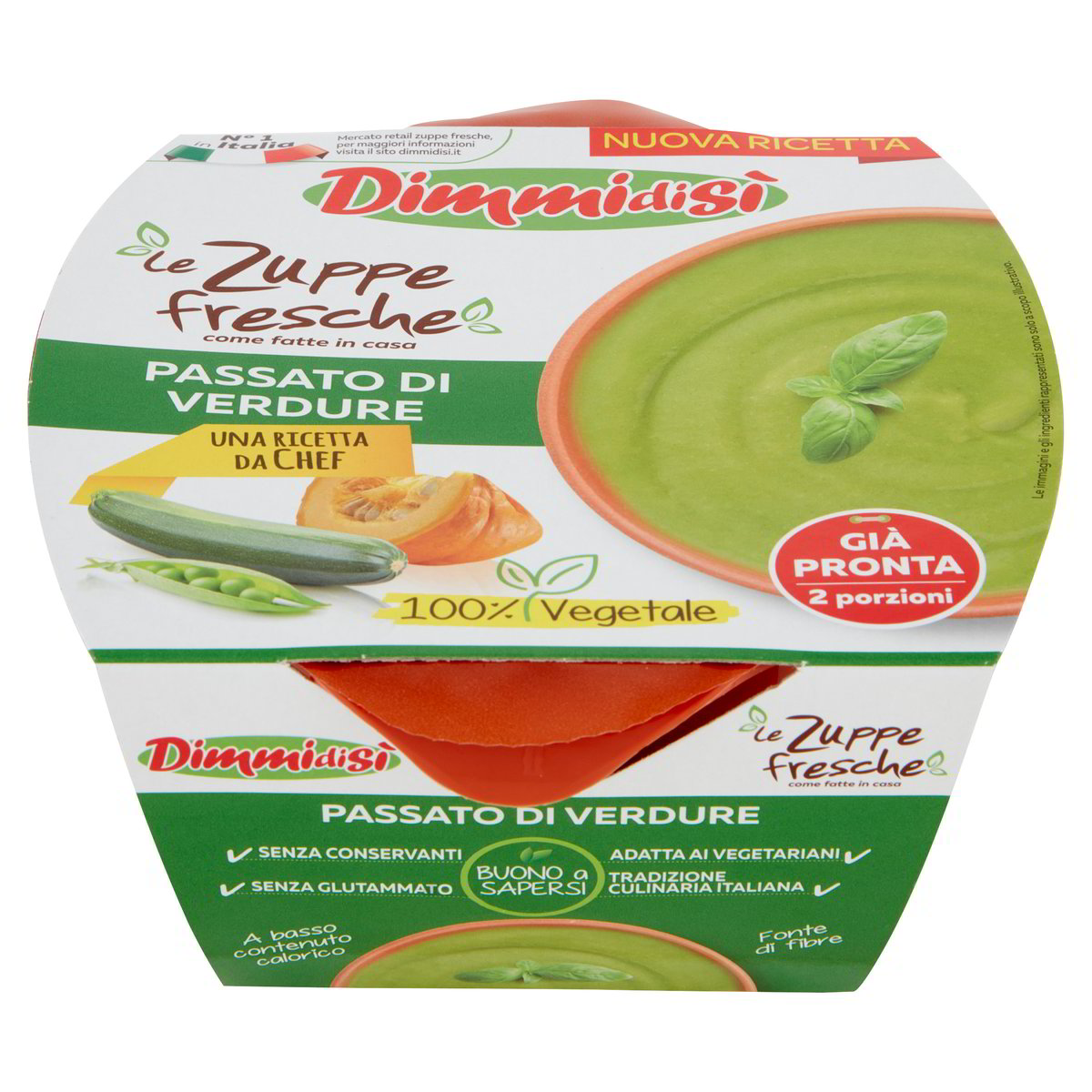 DIMMIDISI Le Zuppe Fresche Vellutata di verdure 620 GR Con patate ...