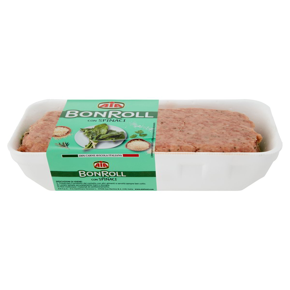 AIA BonRoll con spinaci 750 GR 100% carne italiana. - Basko