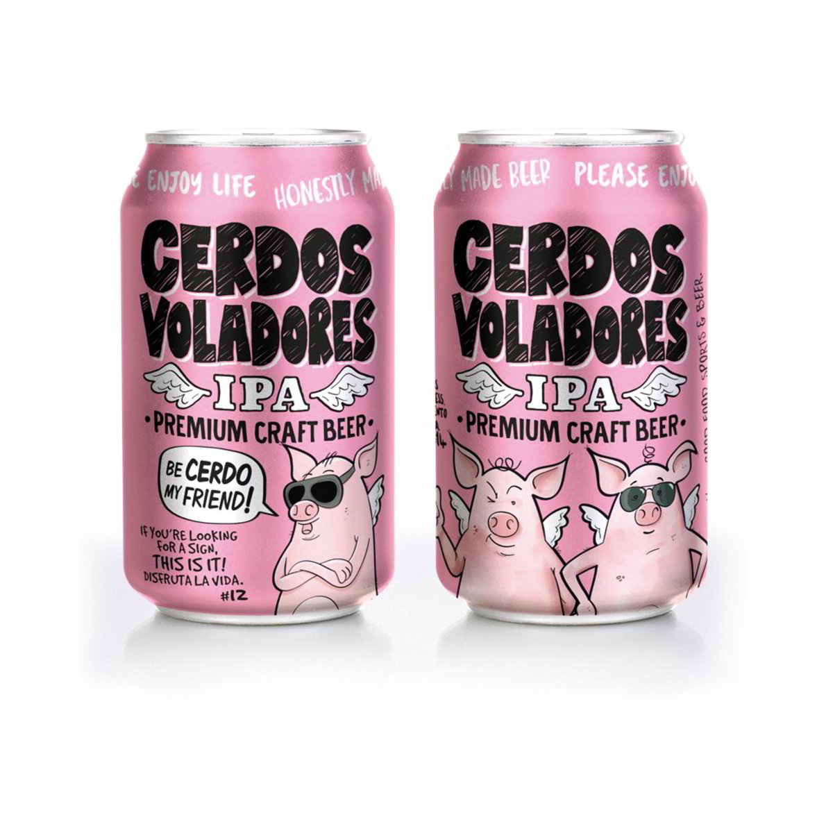 CERDOS VOLADORES Ipa Premium Craft Beer 330 ML - Basko