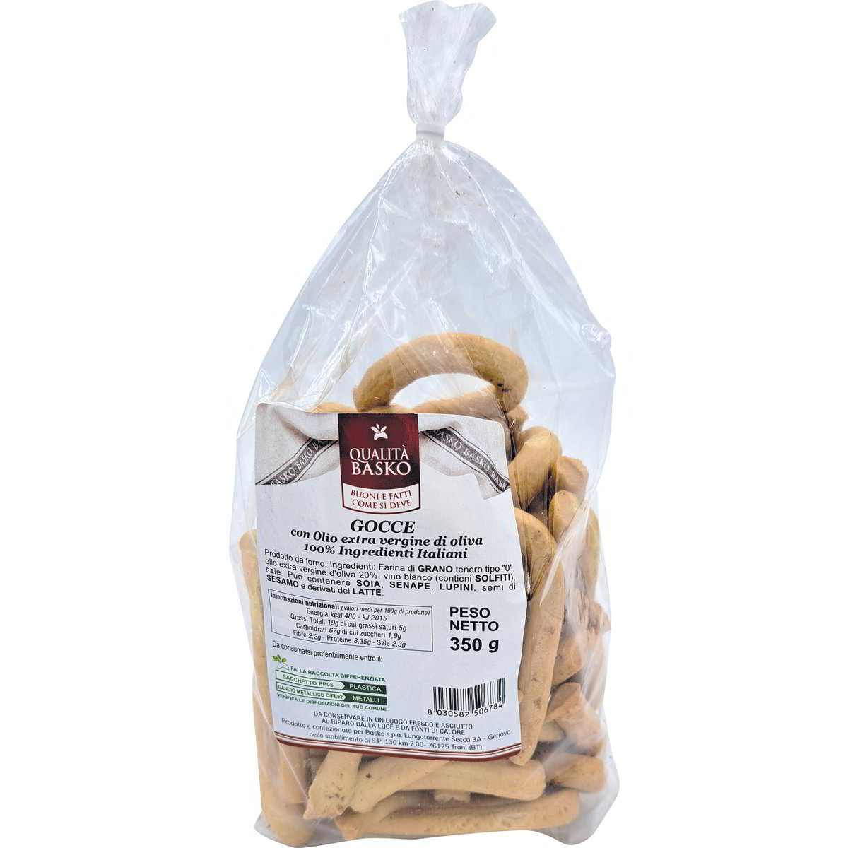 QUALITA' BASKO Taralli Tradizionali 350 GR - Basko