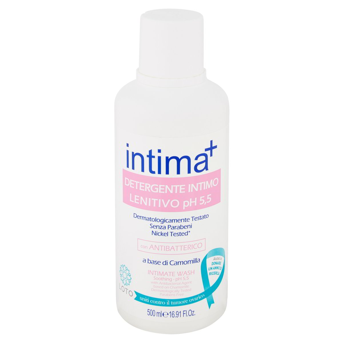 INTIMA+ Detergente intimo lenitivo Ph 5.5 500 ML Con antibatterico - Basko