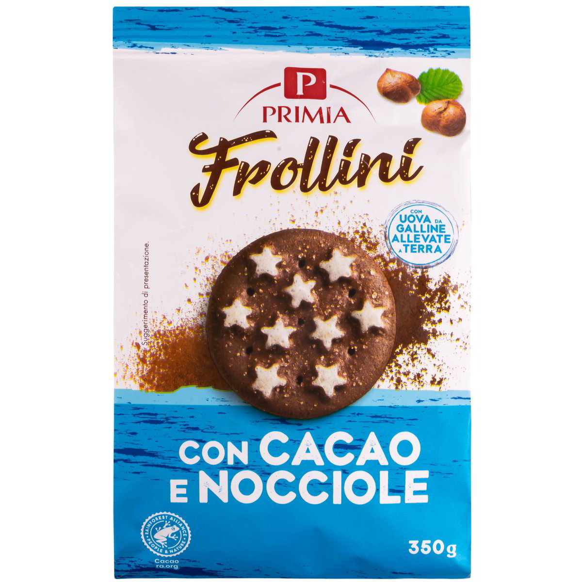 PRIMIA Frollini cacao e nocciole 350 GR Senza conservanti. - Basko