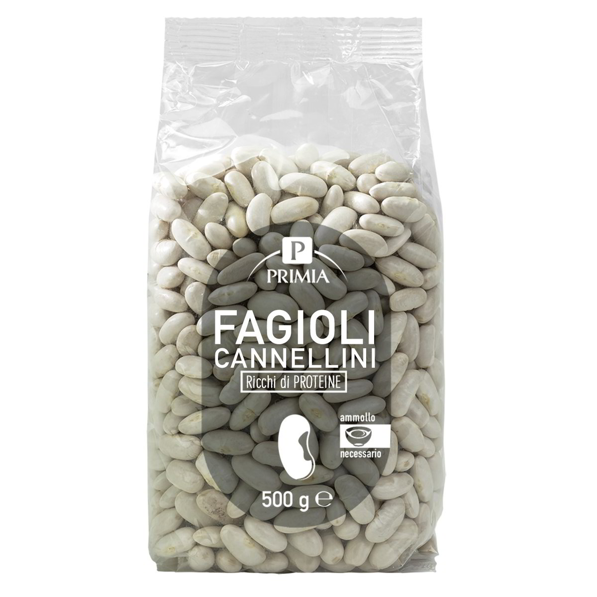PRIMIA Fagioli cannellini 500 GR Secchi. - Basko