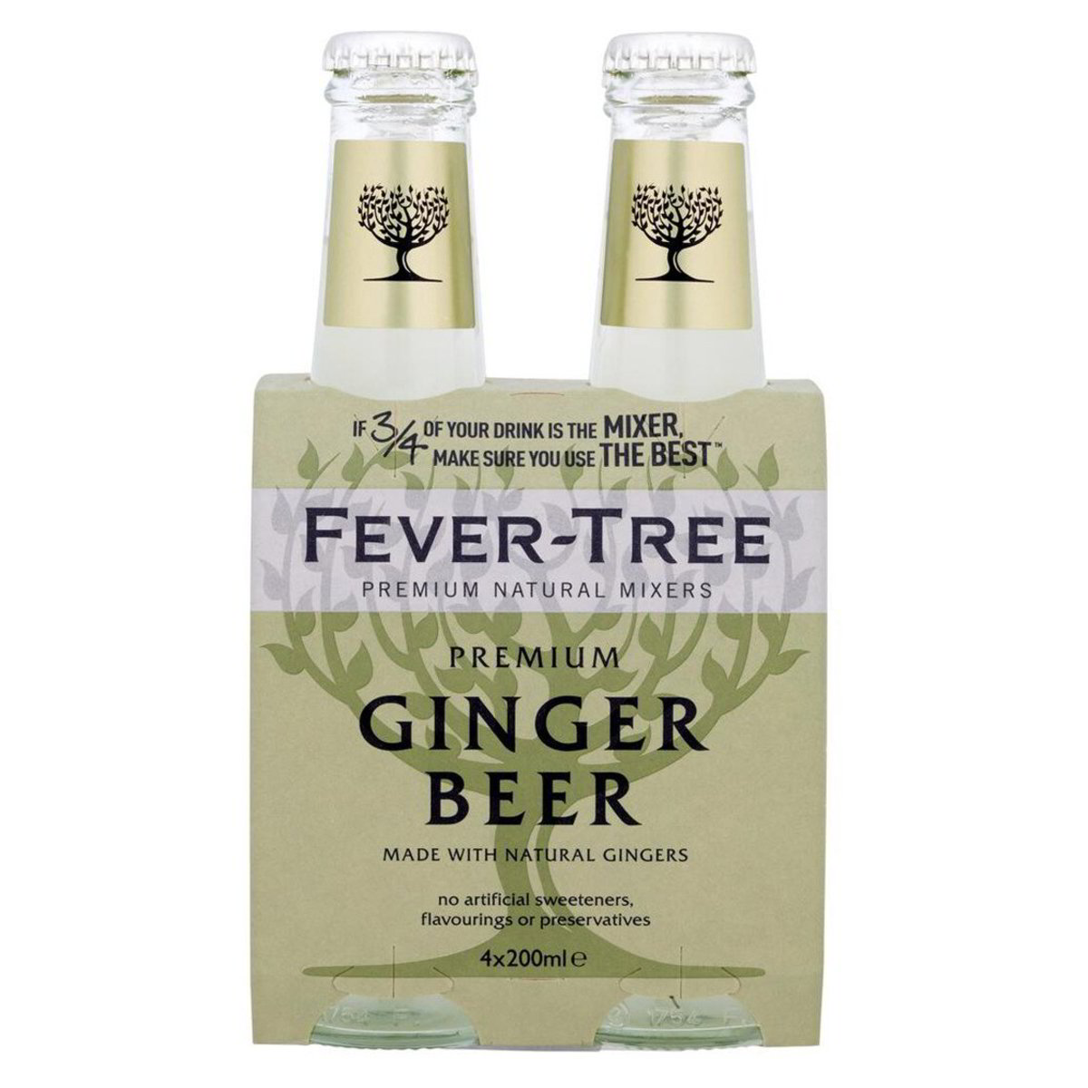 FEVER TREE Premium Ginger Beer 800 ML 4 bottigliette. - Basko