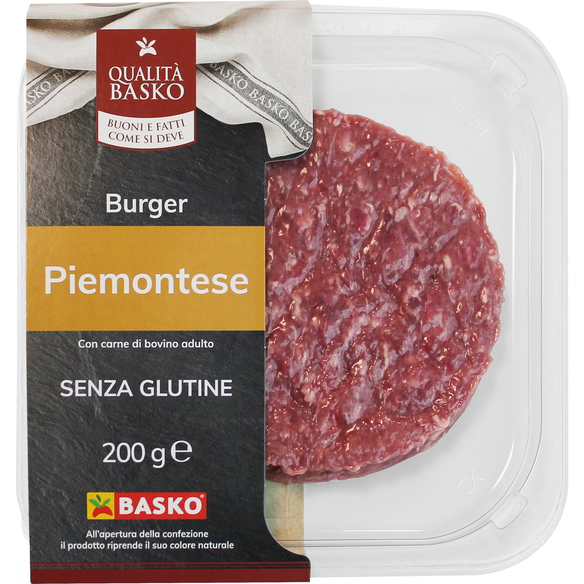 QUALITA' BASKO Burger Piemontese 200 GR - Basko