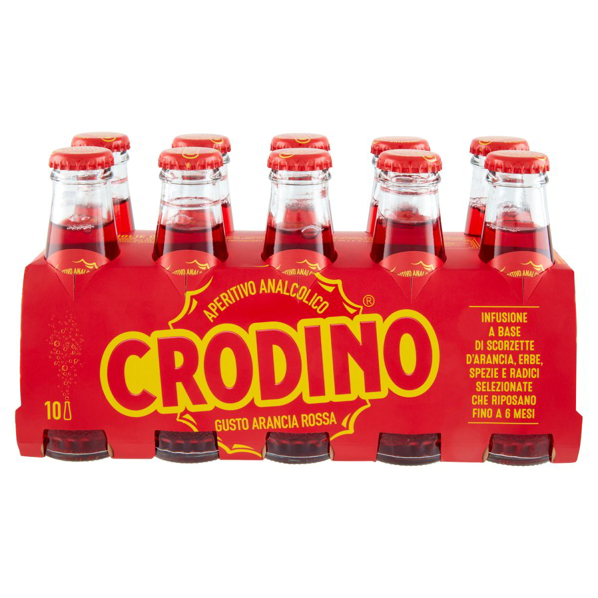 CRODINO Aperitivo Analcolico gusto Arancia Rossa 1 LT 10 pezzi. - Basko