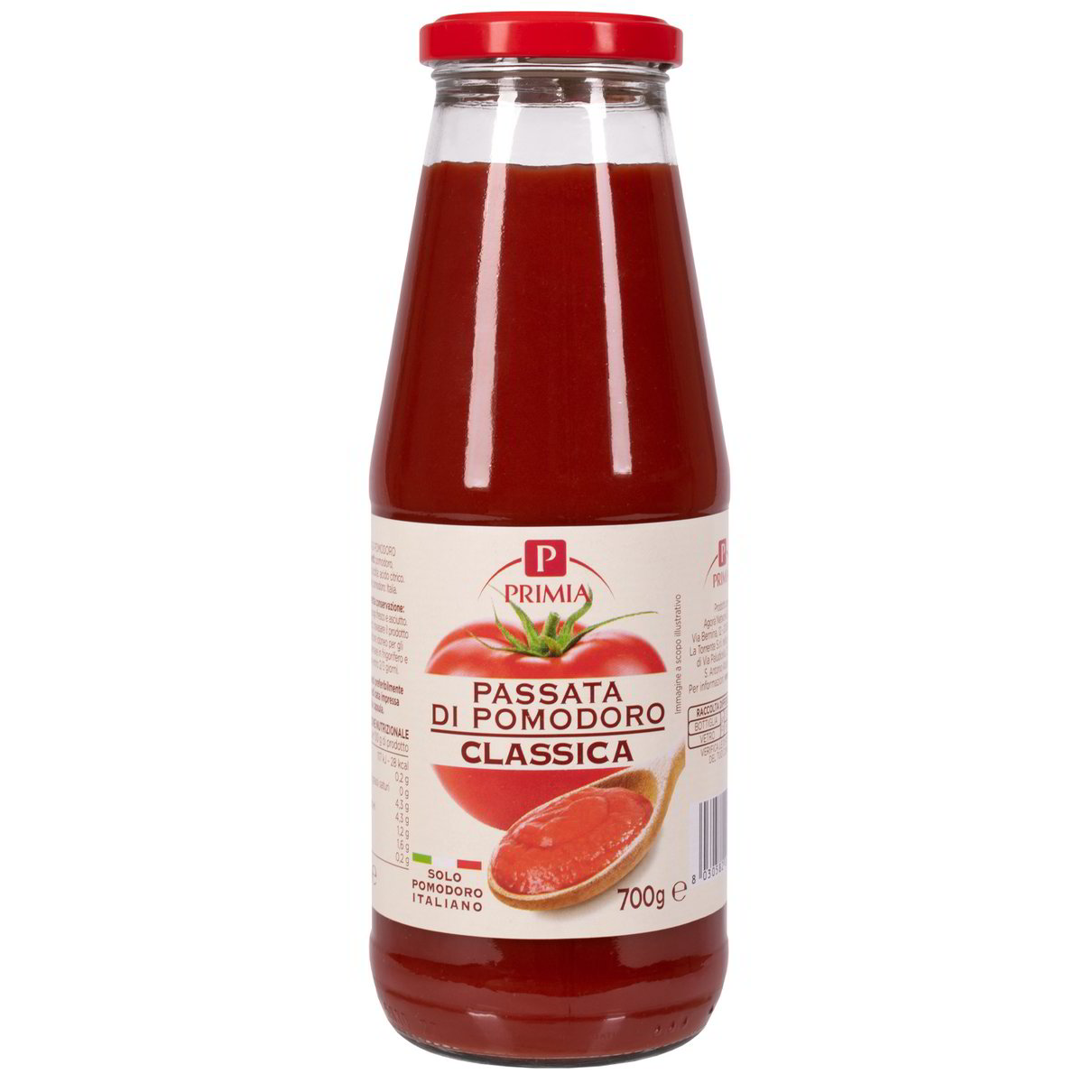 PRIMIA Passata di pomodoro 700 GR Pomodoro coltivato in Italia. - Basko