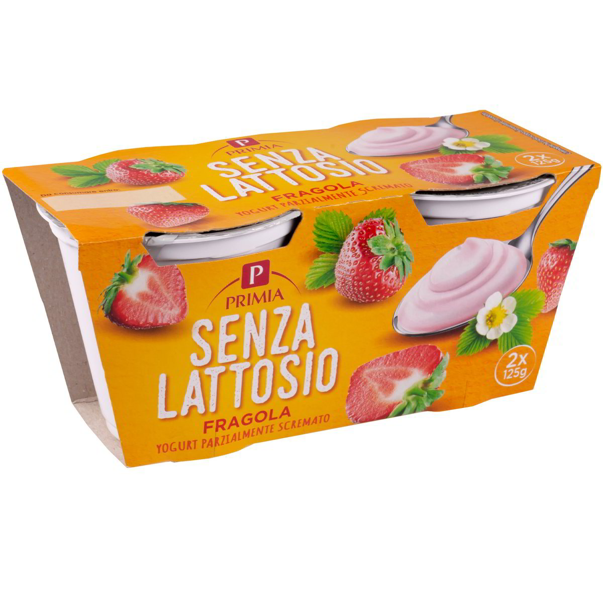 PRIMIA Senza Lattosio Fragola Yogurt 250 GR 2 vasetti.Parzialmente ...