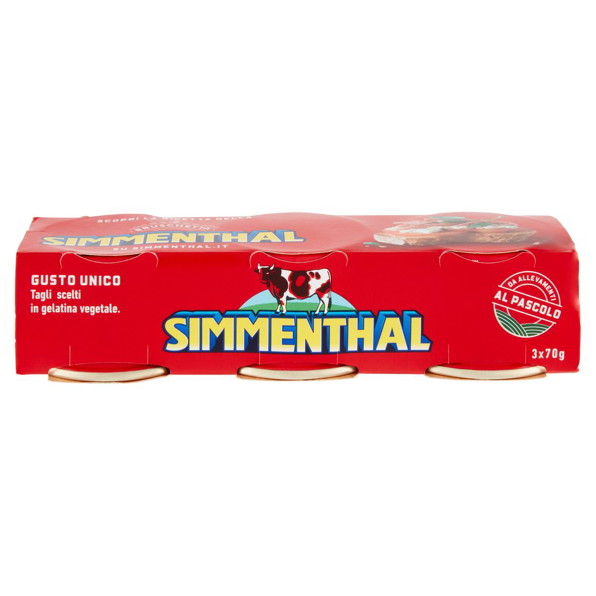 SIMMENTHAL Carne in scatola 210 GR 3 confezioni da 70 gr. - Basko