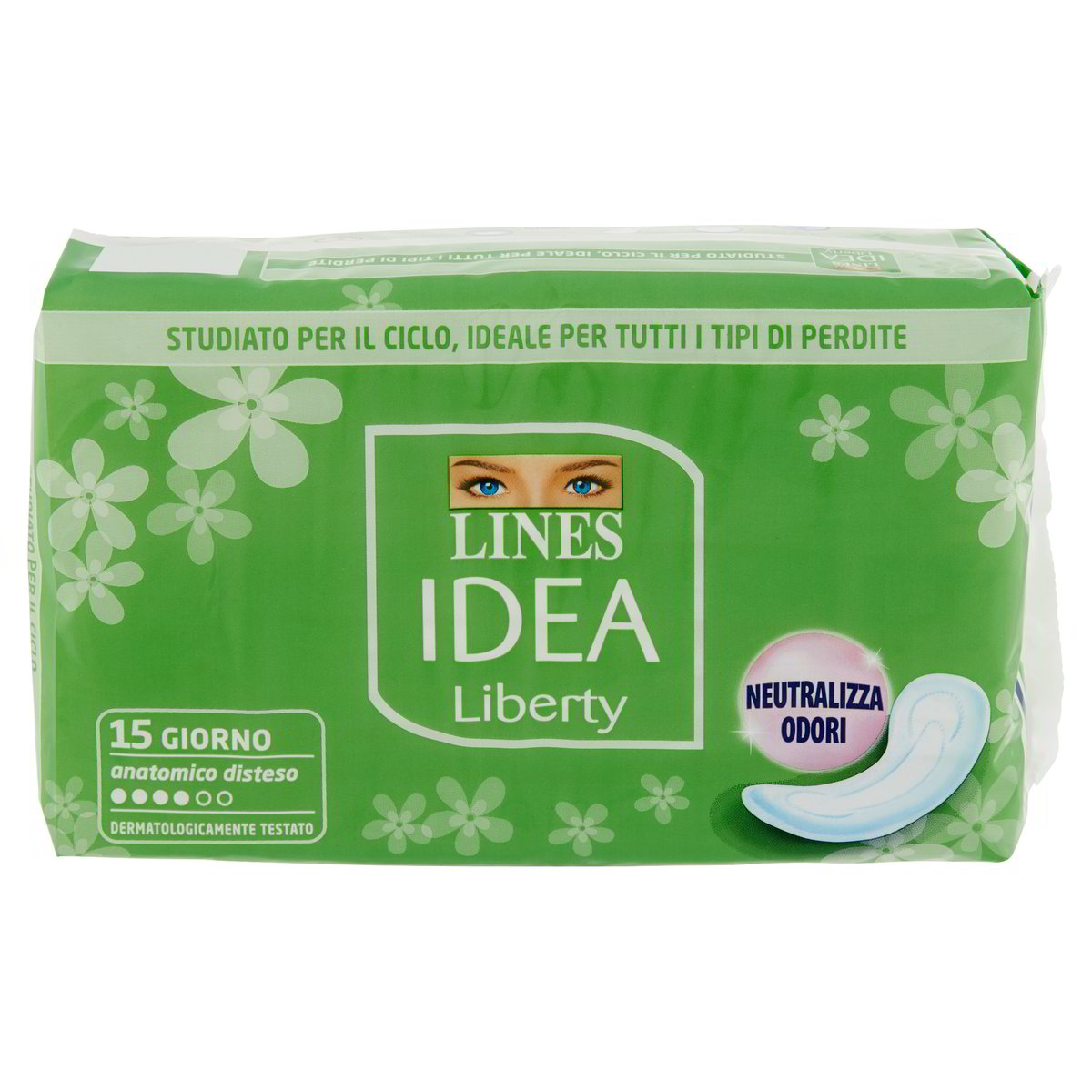LINES Liberty Assorbenti anatomici distesi 15 pezzi.Neutralizza gli ...