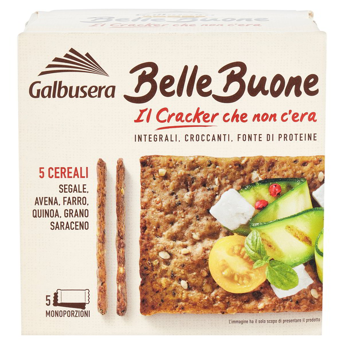 GALBUSERA BelleBuone il Cracker che non c'era 5 Cereali 200 GR 5 ...