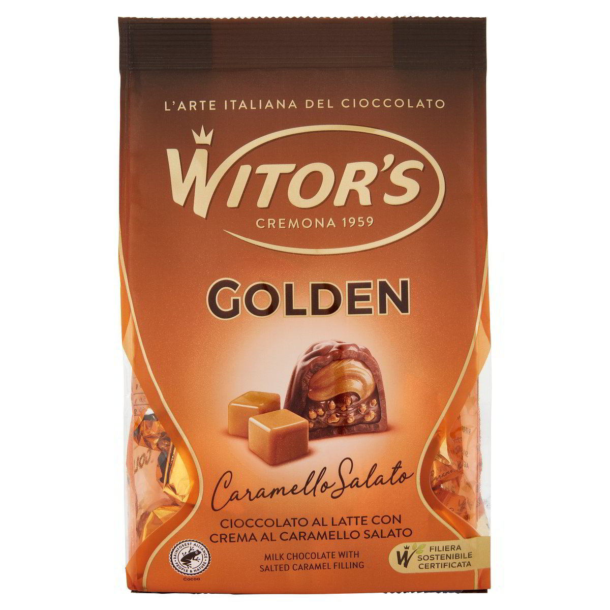 WITOR'S Golden Caramello Salato 200 GR Cioccolato al latte con crema al ...