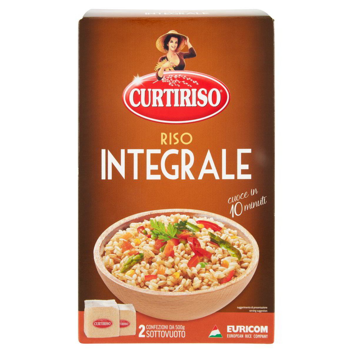 CURTIRISO Riso Integrale 1 KG 2 confezioni sottovuoto. - Basko