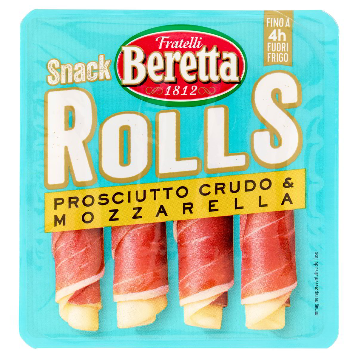 BERETTA Snack Rolls Prosciutto crudo & Mozzarella 60 GR - Basko