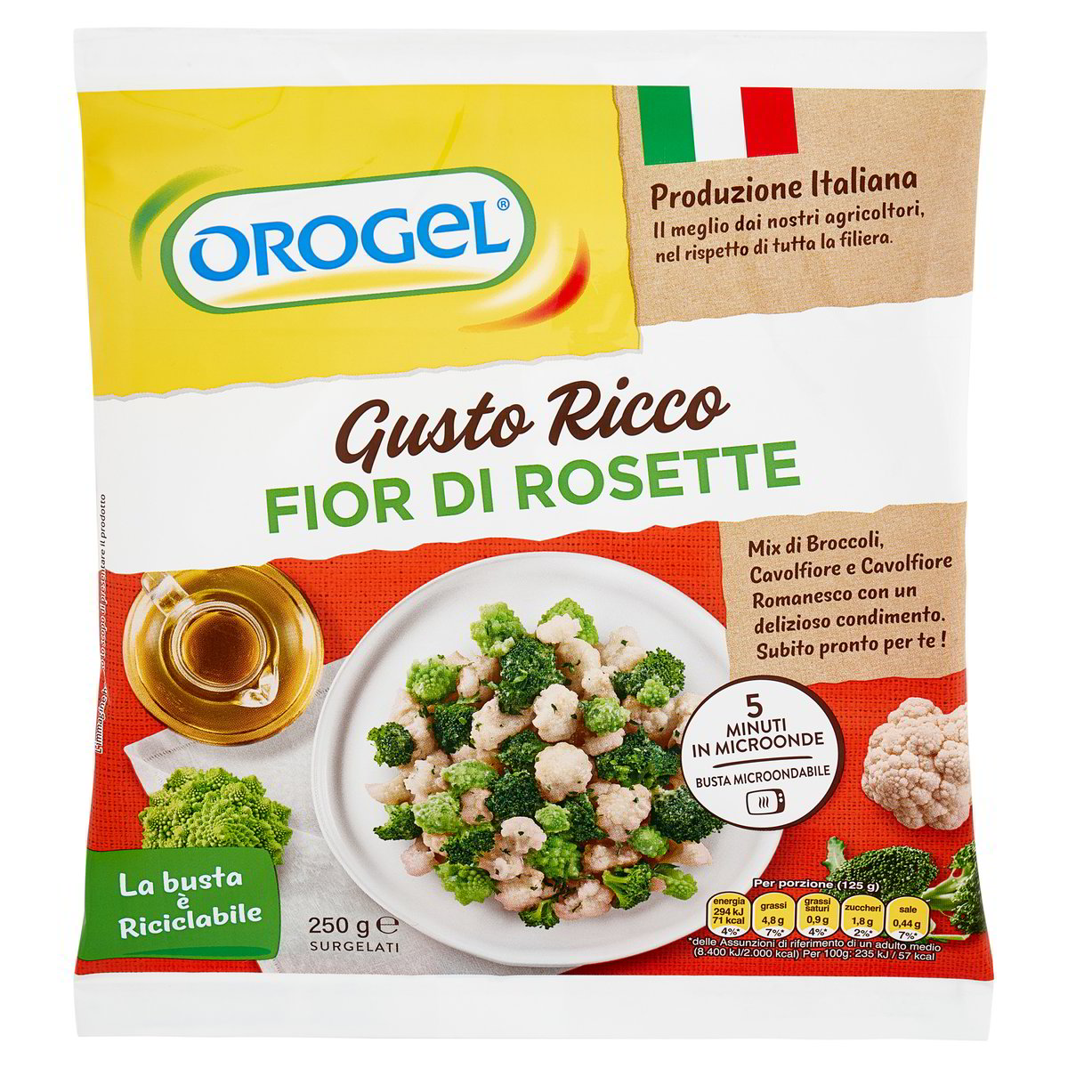 OROGEL Gusto Ricco Fior di Rosette 250 GR - Basko