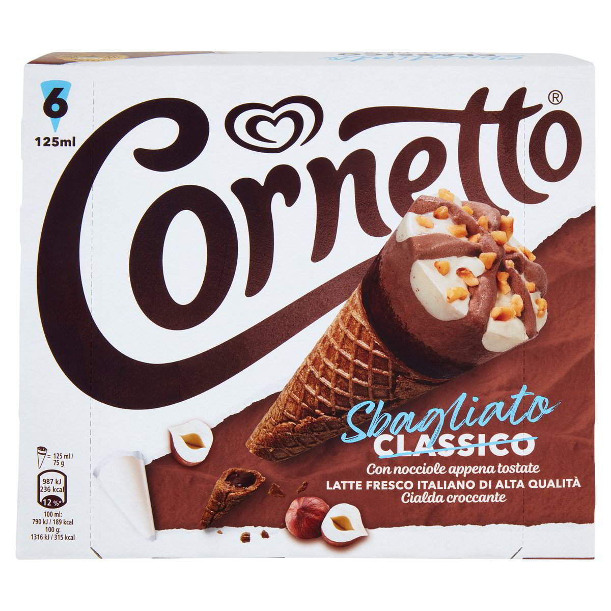 ALGIDA Cornetto Sbagliato 450 GR 6 pezzi. - Basko