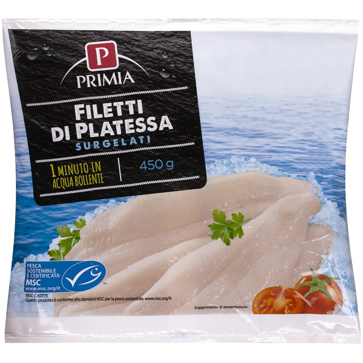 PRIMIA Filetti di platessa surgelati 450 GR - Basko