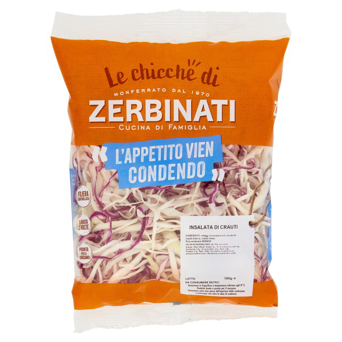 ZERBINATI Insalata di crauti 180 GR - Basko