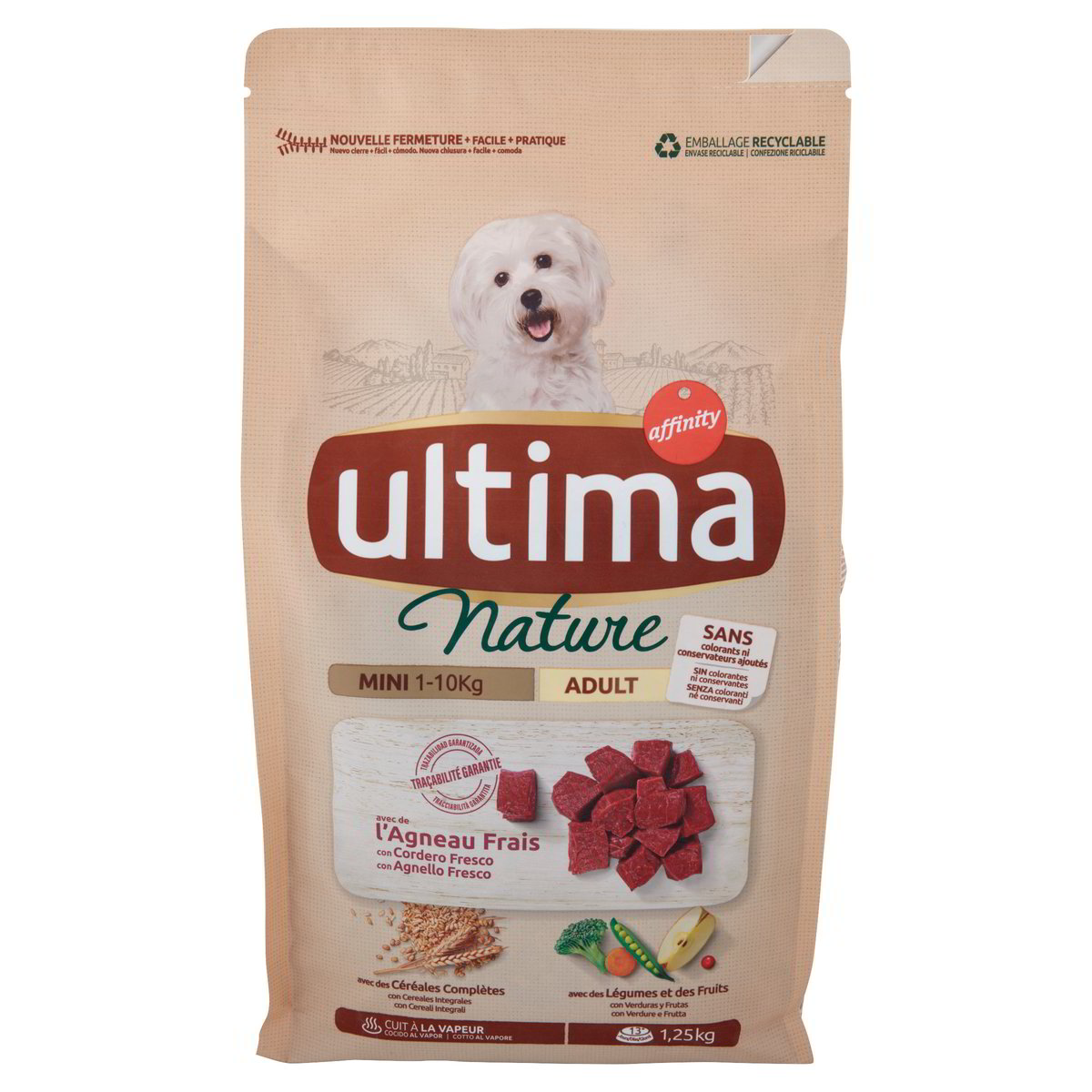 ULTIMA Nature Adult Mini Agnello 1,25 KG Per cani di piccola taglia ...