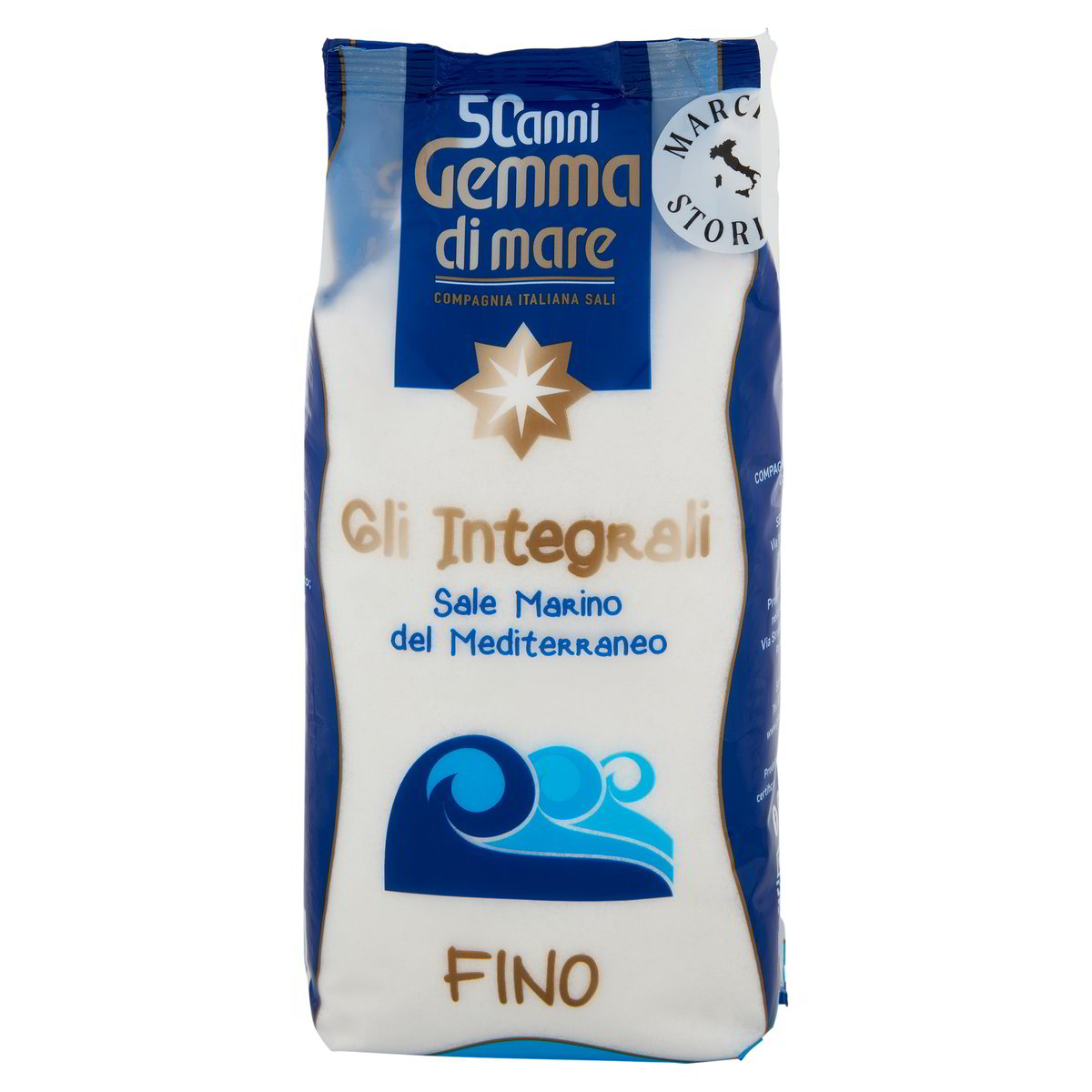 GEMMA Gli Integrali Sale Marino del Mediterraneo Fino 1 KG - Basko