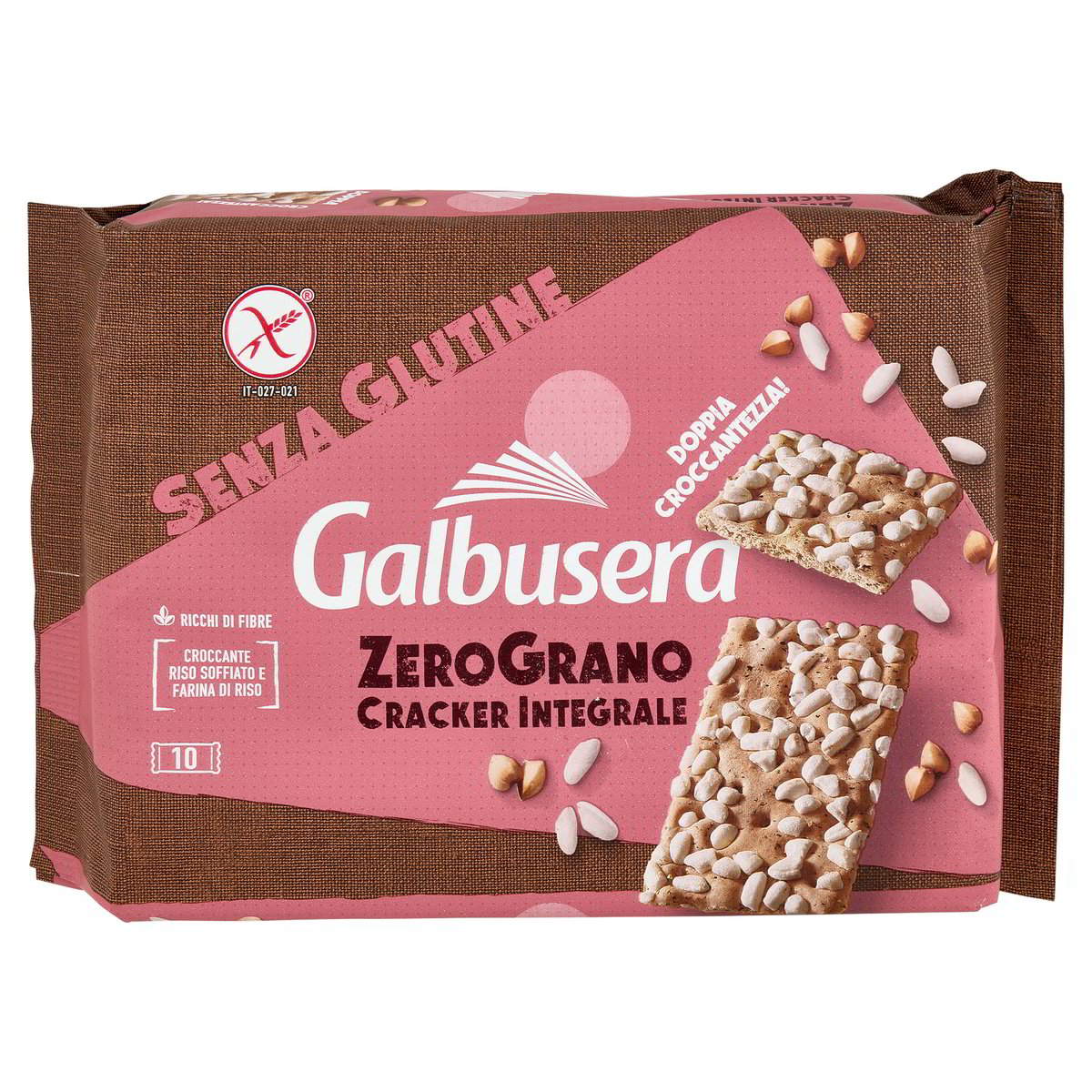 GALBUSERA ZeroGrano Senza Glutine Crackers 360 GR 10 porzioni.Integrali ...