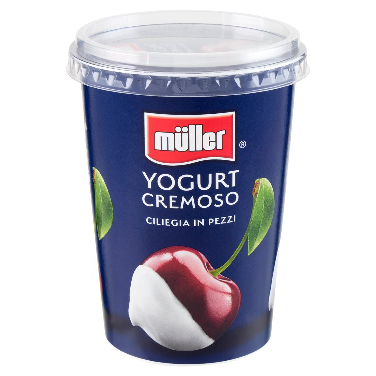 MULLER Crema Yogurt Ciliegia 500 GR Con pezzi di frutta. - Basko