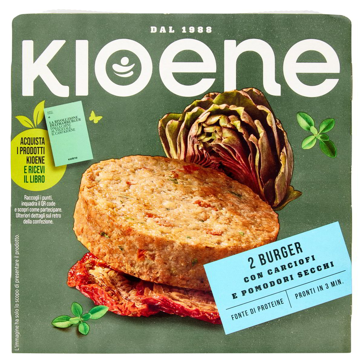 KIOENE Burger vegetale con carciofi e pomodori secchi 200 GR 2 pezzi ...