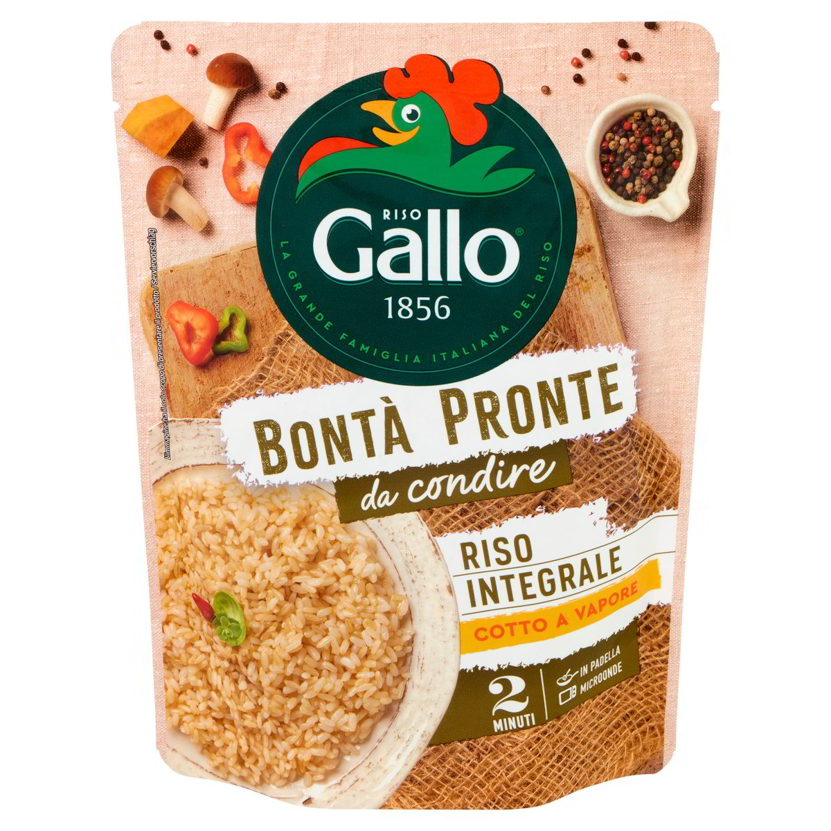 GALLO Bontà Pronte da condire Riso integrale 250 GR Cotto a vapore - Basko